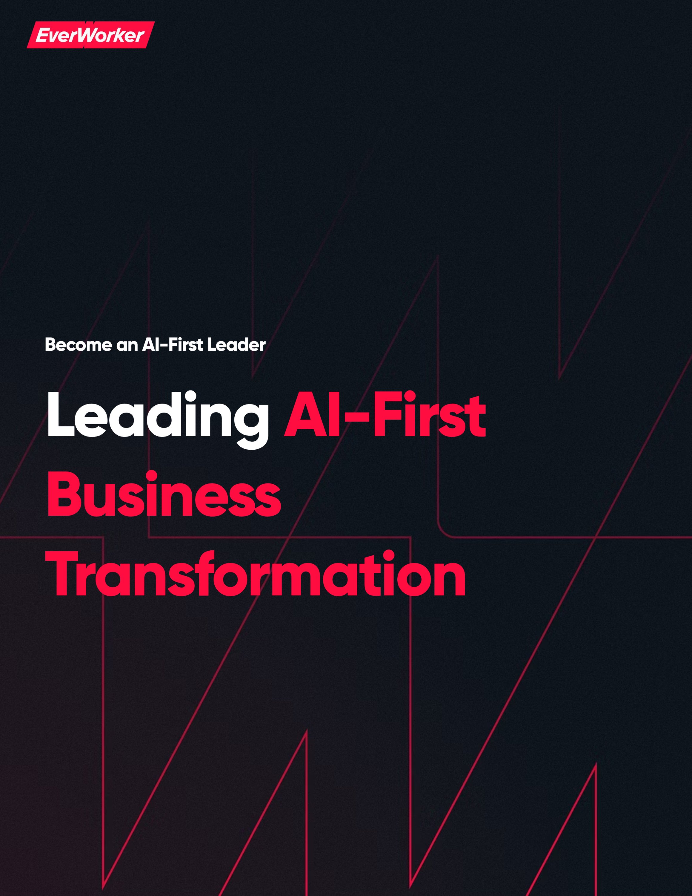 Leading Ai First Business Transformation